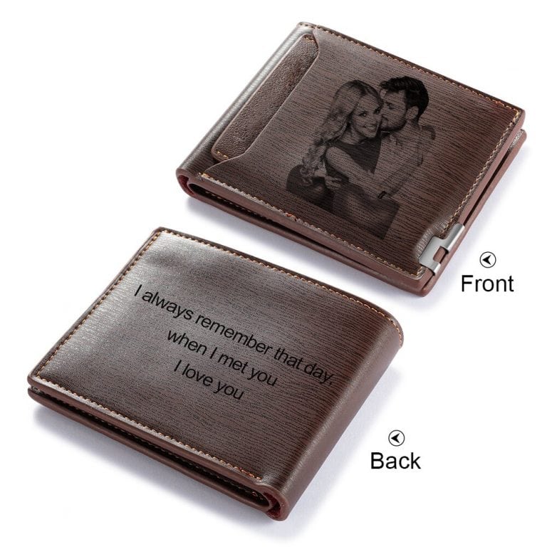 Custom Photo Engraved Bifold Wallet | Your Jewellery Shop NZ